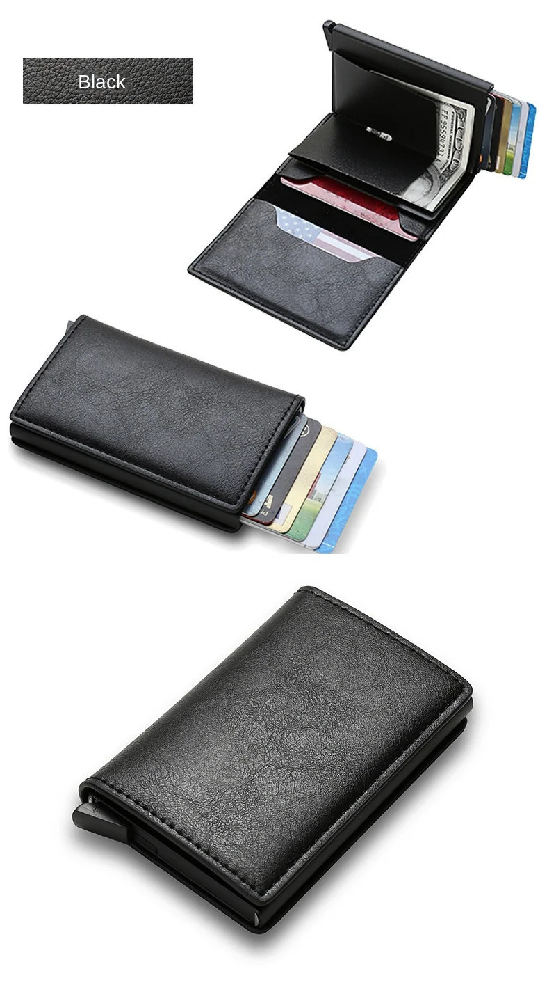 Anti Thief Rfid Credit Card Holder Smart Minimalist Wallet Pocket Men ...