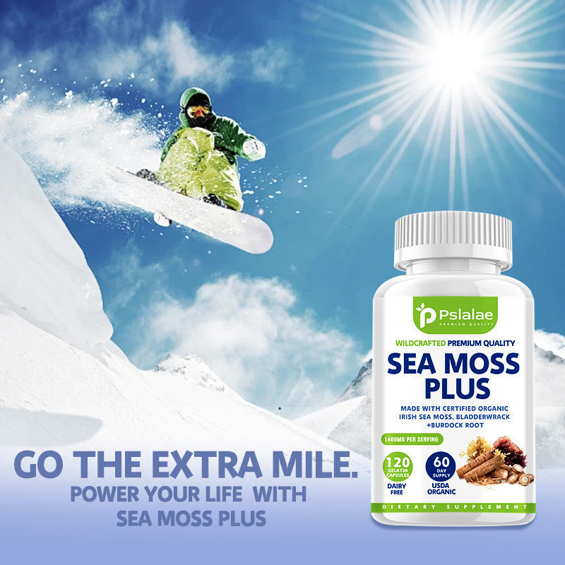 Pslalae SEA MOSS PLUS 1400 mg - Supports immune, digestive and thyroid ...