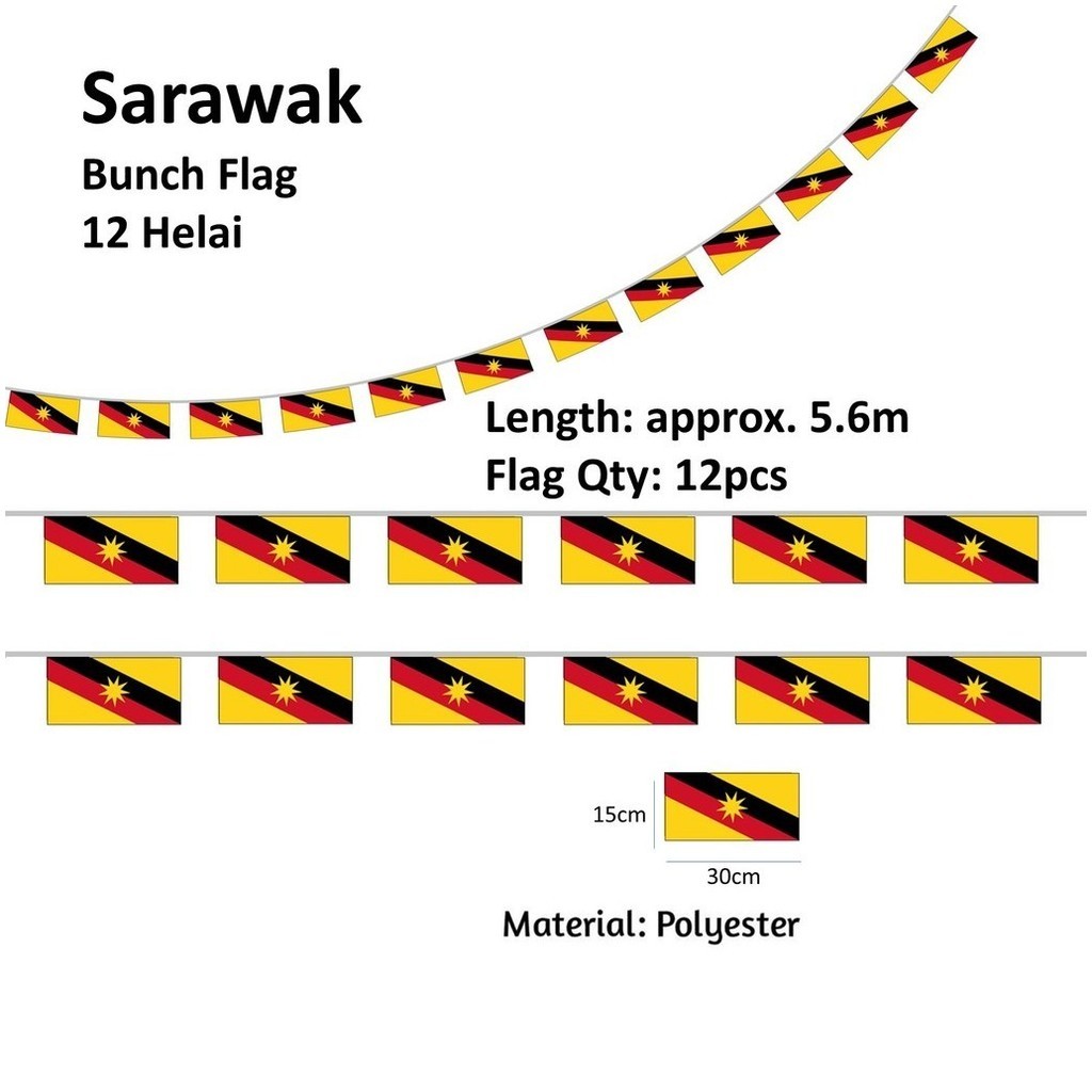 Malaysia Bunch Flag All States Bunch Flag Bendera Kecil Malaysia ...