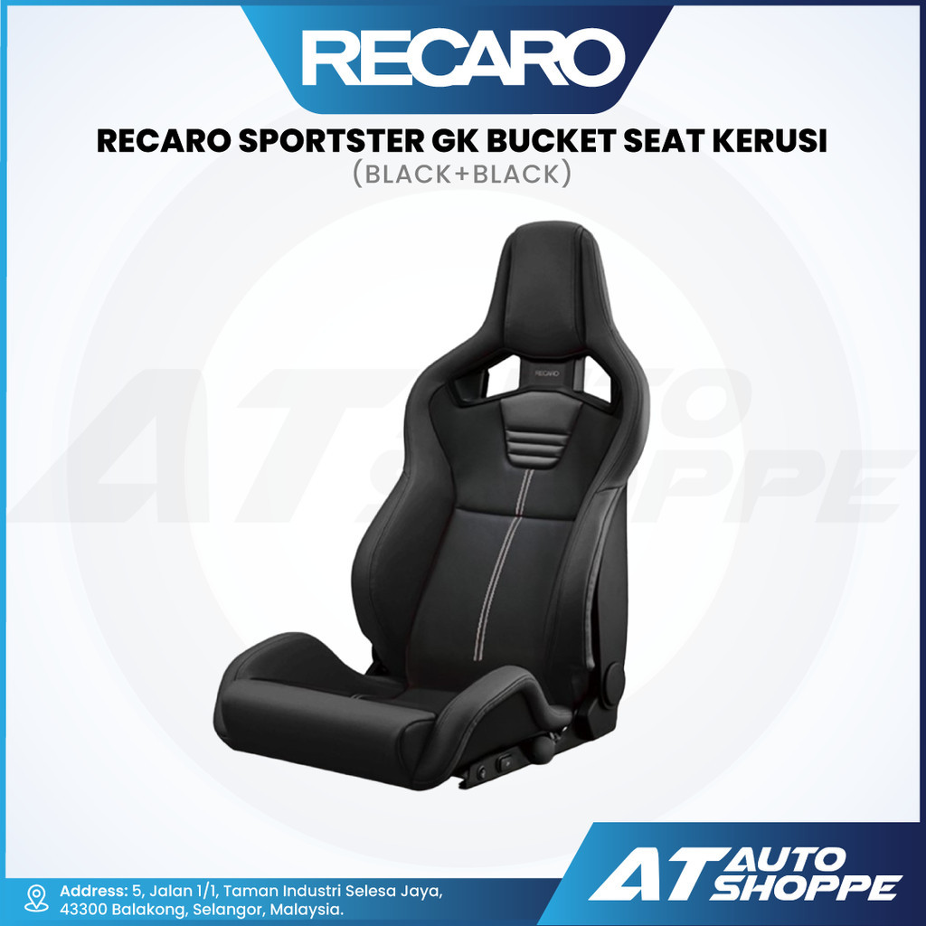 RECARO Sportster GK Black/Black Bucket Seat | Shopee Malaysia