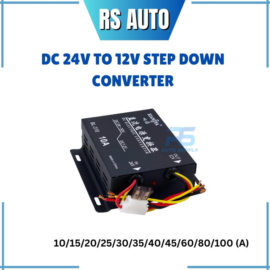 DC 24V to 12V Converter Step-down Power Supply Convertor Switching 20A 30A 40A 45A 60A CS ...