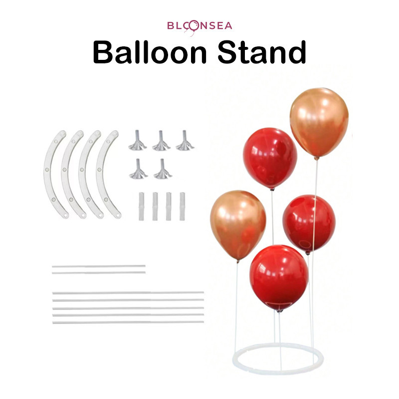 Balloon Stand Floating Helium Balloons Holder Kits With Base For Dining ...