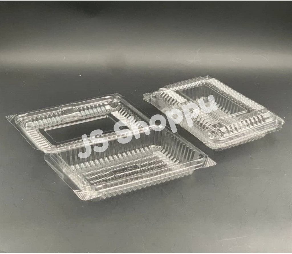 BENXON L02H Kuih Container with Lock (50pcs±) Disposable Plastic Clear ...