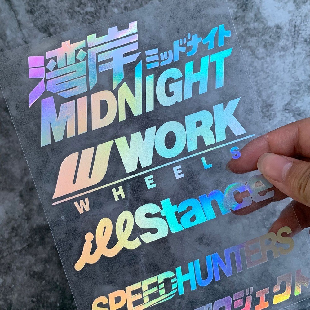 JDM Sticker SpeedHunter Midnight Illstance Car Personality Decal Rear ...