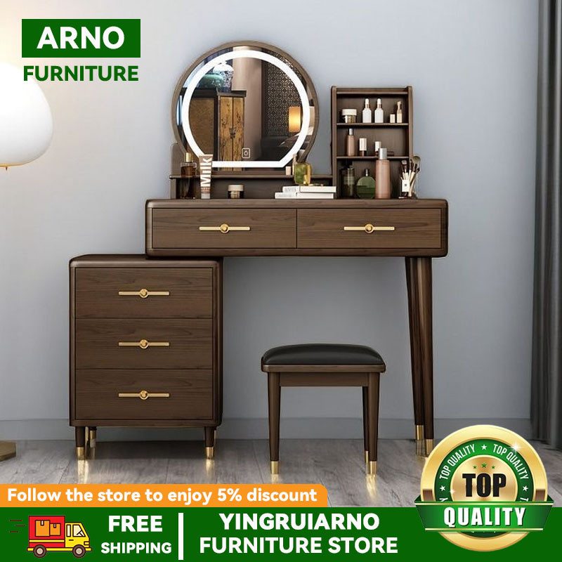 Dressing Table With Led Mirror Multifunctional Extendable Integrated ...