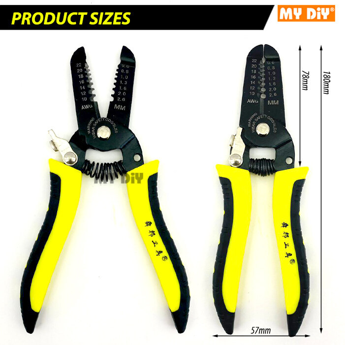MYDIYHOMEDEPOT - WIRE STRIPPER PLIER CABLE WIRE STRIPPER CUTTER CRIMPER ...