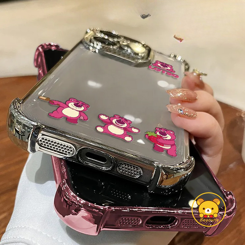 Strawberry Bear Lotso Phone Case For Vivo V30 V29 V29E V27 V25 V23 Pro ...