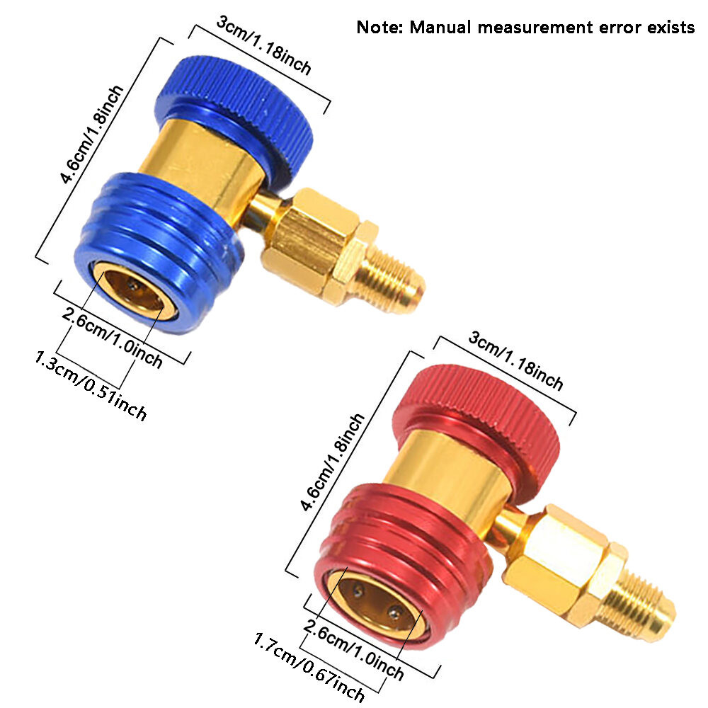 NEW Freon R134A H/L Auto Car Quick Coupler Connector Brass Adapters Air ...