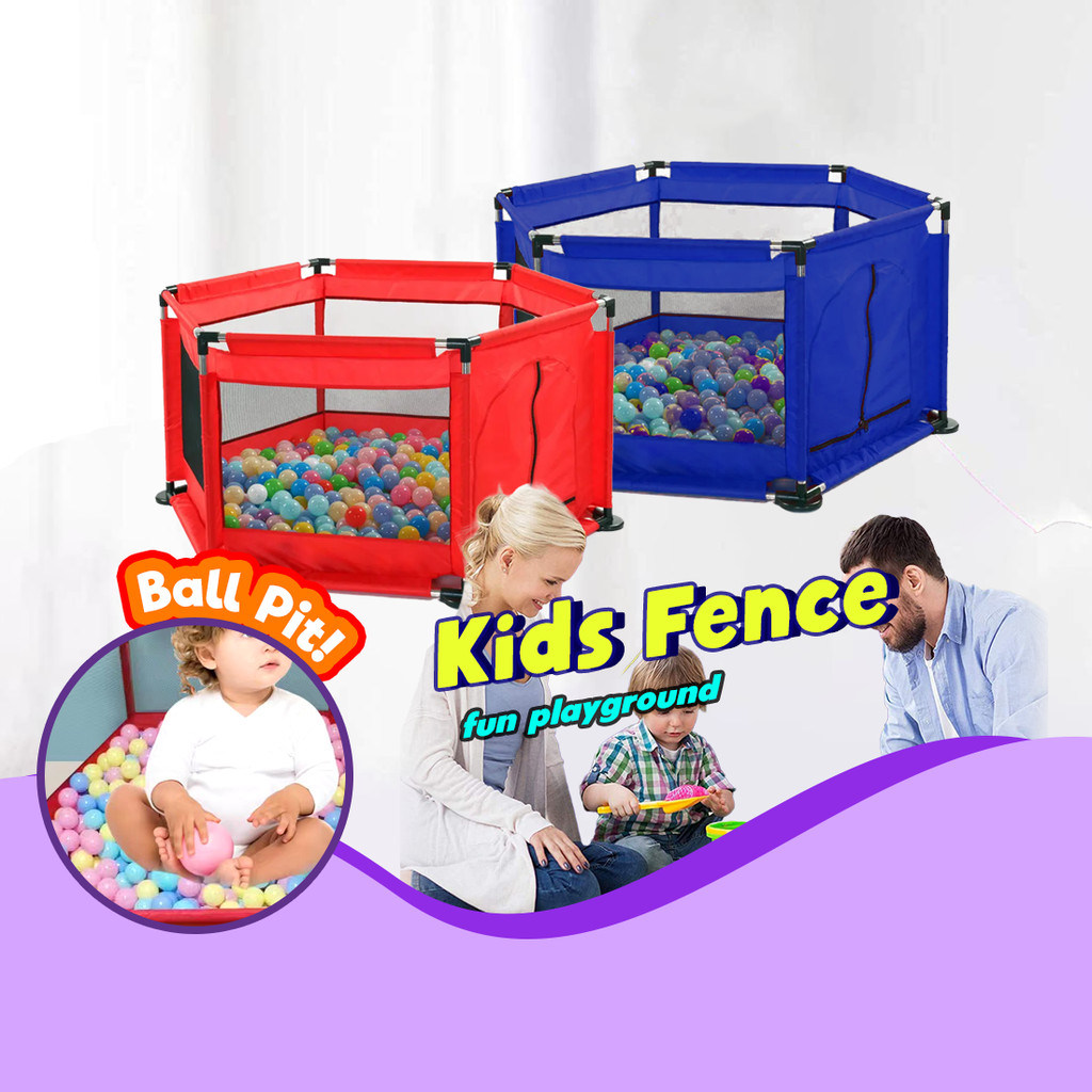 Realeos Playpen Baby Play Fence Safety Yard Kids Baby Playpen Ball Pit ...