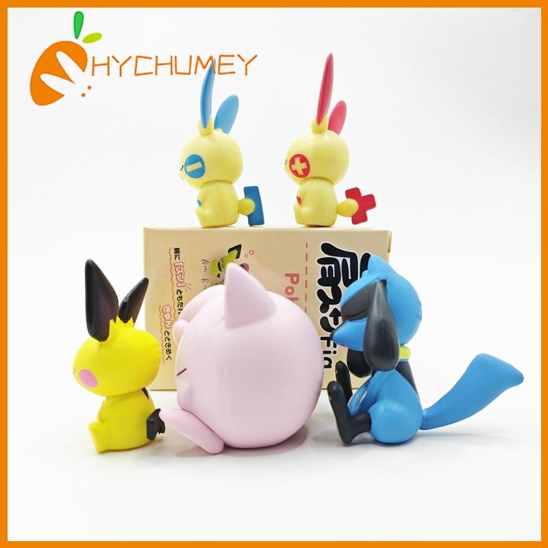 Cute Pvc Figurines Series 2 Shoulder-to-shoulder Pikachu Jigglypuff Toy ...