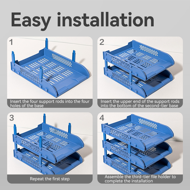Deli File Document Letter Tray File Desk Organizer Rack Document Office ...