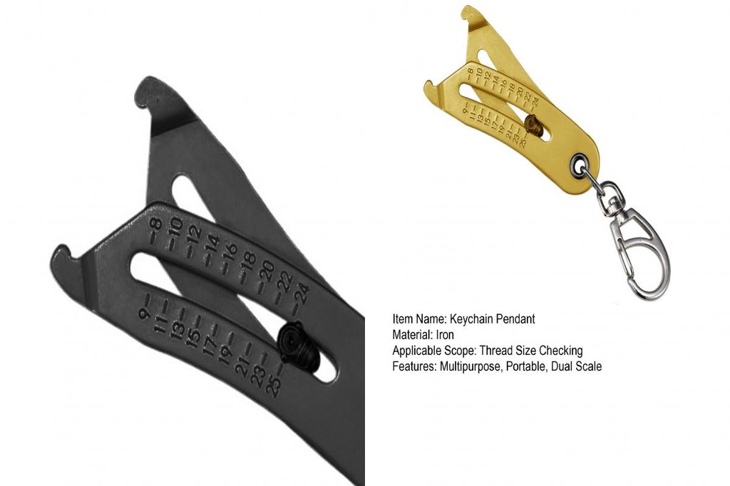 Dual Scale Thread Checker Handy Bolt and Nut Identifier Handy Thread ...