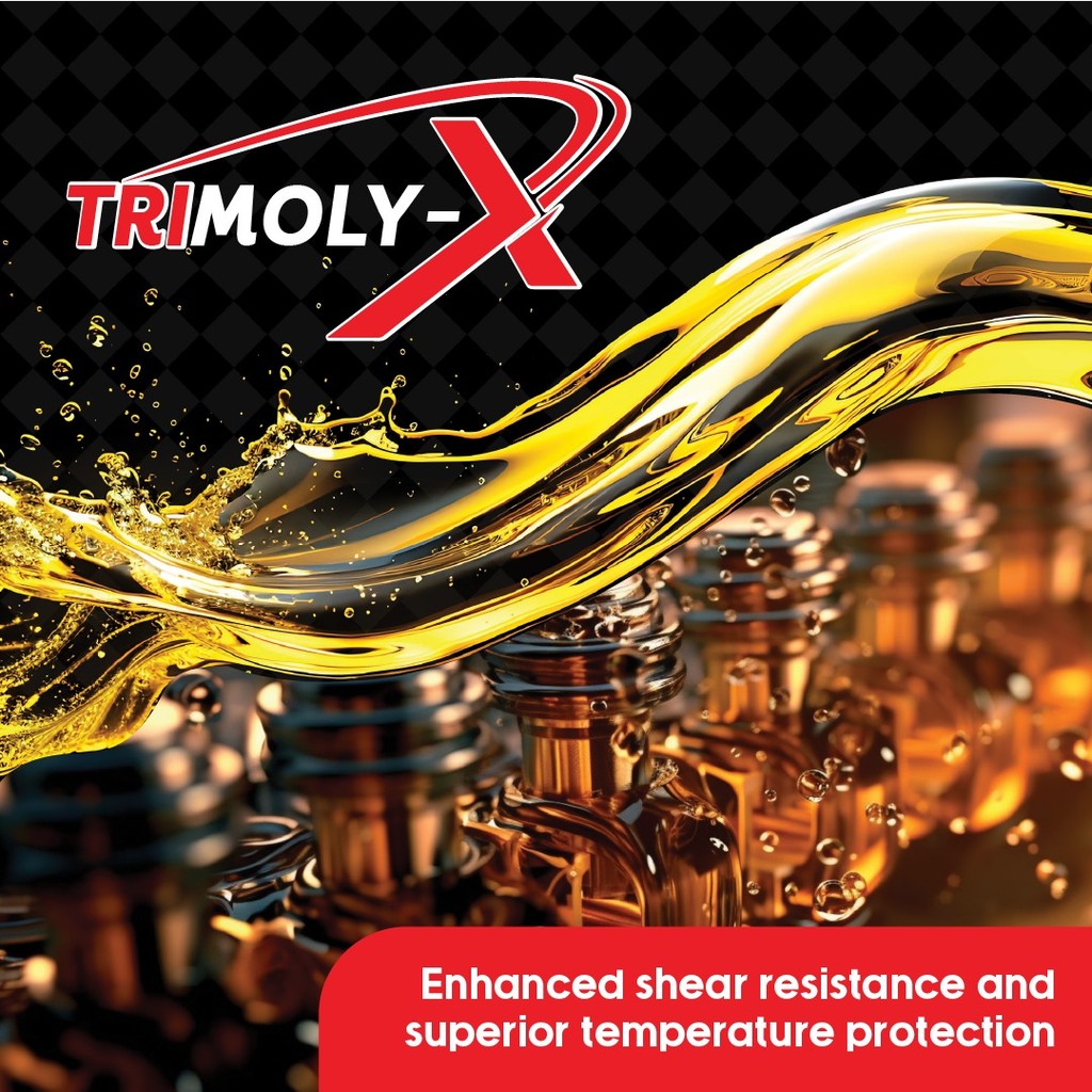 TRIMOLY-X TRIMOLYX 4T 20W50 1L MINERAL API SM JASO MA2 Motorcycle ...