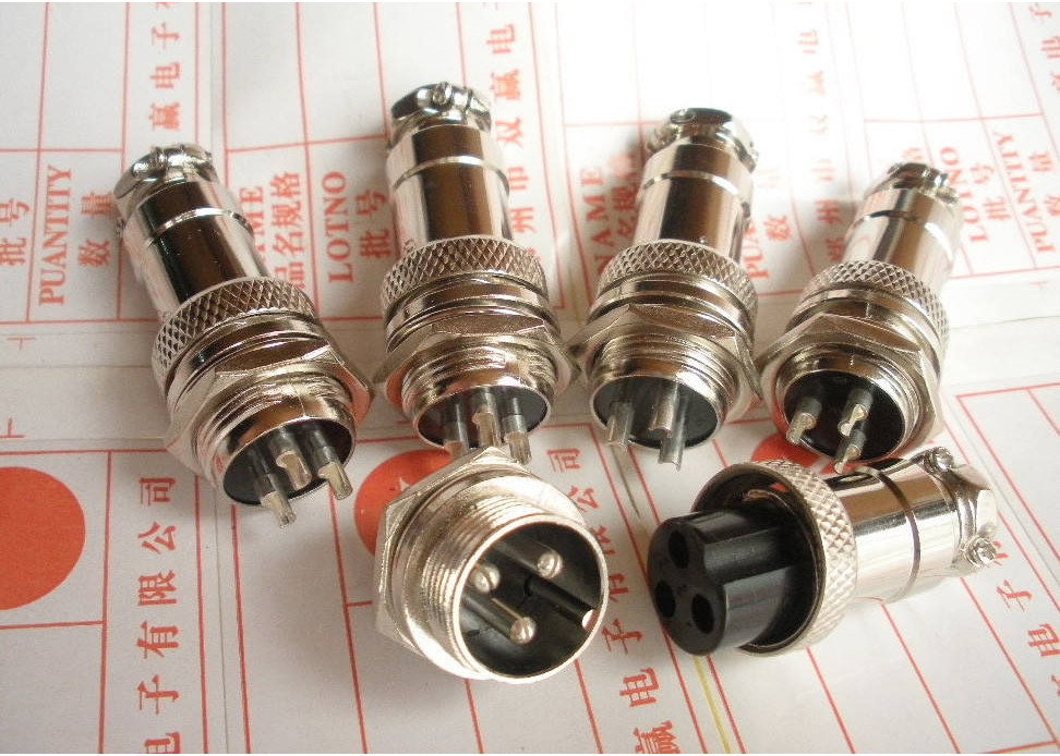 [READY Stock] Aviation Plug GX16-3-Core Connector Connector (with 2/4/5 ...
