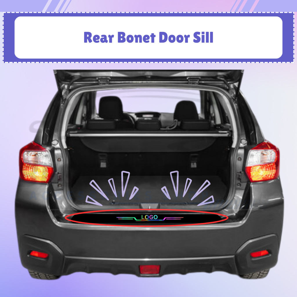 Colorful Reflective Laser Car Door Sill Strip Protector Stickers Auto ...