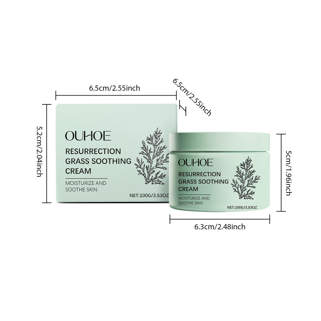 100g OUHOE Resurrection Herb Soothing Cream Delicate & Soft Relieves ...