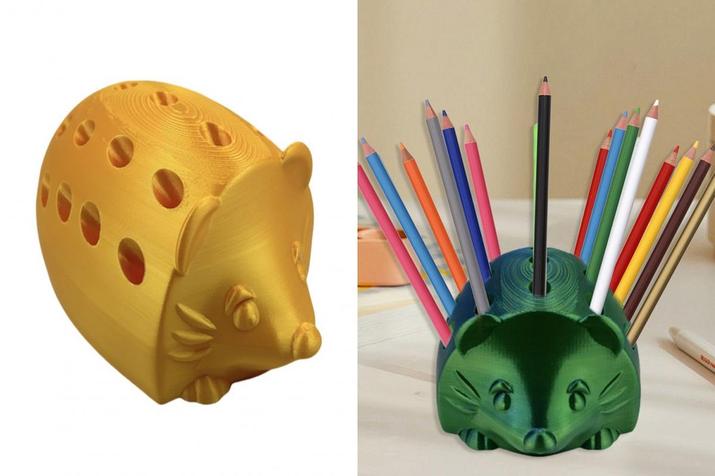 [Ready stock] Animal-themed Desk Accessories Hedgehog Figurine Holder ...