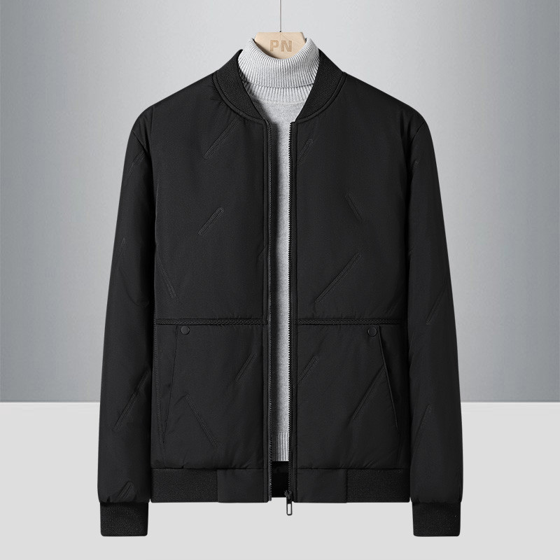 Uniqlo Men's Down Jacket Stand-up Collar Baseball Jacket, Warm and ...