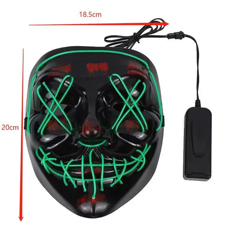 Led Mask Halloween Carnival Christmas Masquerade Party Night Club ...
