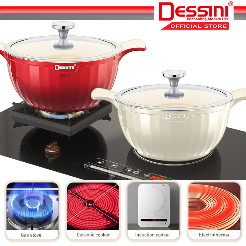 DESSINI ITALY RYFP-28 Frying Pan Induction Aluminium Non Stick Fry ...