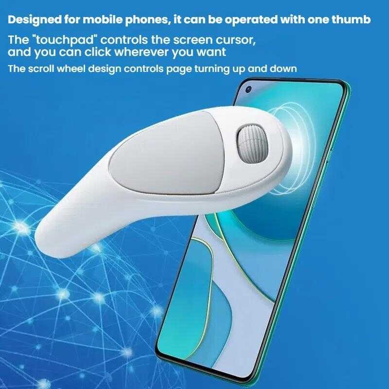 CHUYI Lazy Bluetooth Mouse Wireless Remote Control Finger Mause ...