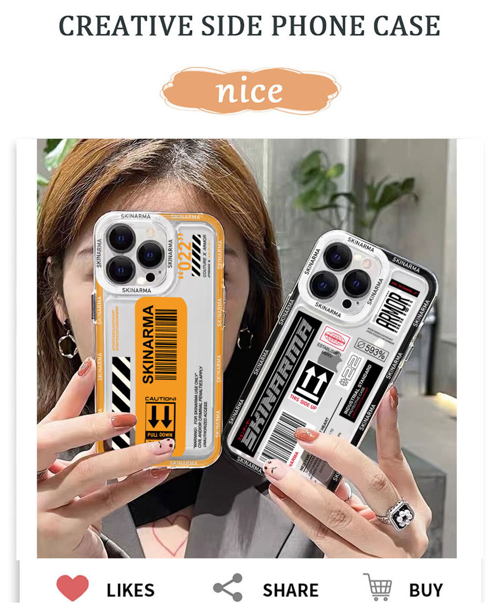 Hot Labels Barcode Skinarma Phone Case For Iphone 15 14 13 12 11 Mini ...