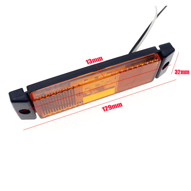 4/6/8/10x 12V 24V 4-LED Side Marker Lights Car Indicator Rear Light ...