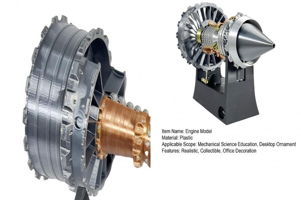 PA| Twin-flow Turbojet Engine Model Authentic Aircraft Engine Replica ...