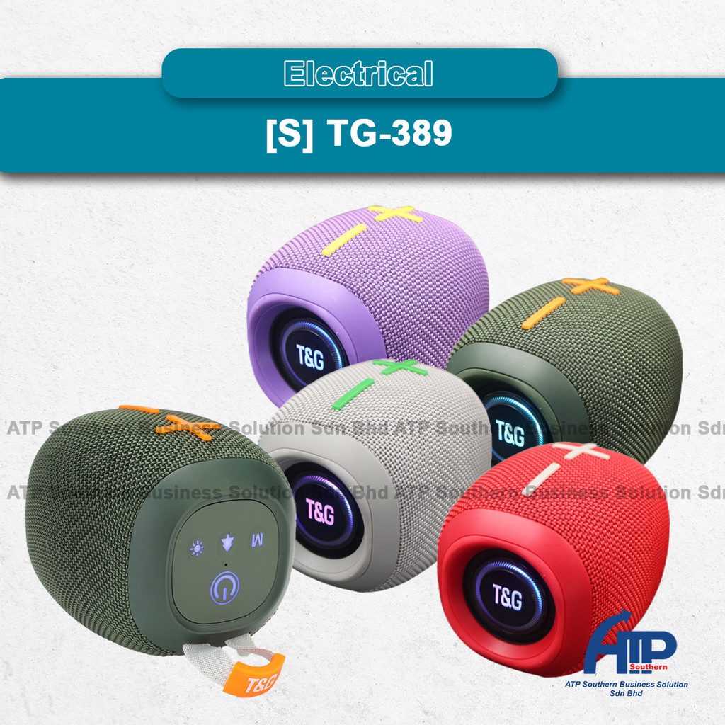 T&G TG-389 Portable Wireless Mini Speaker 1 Piece LED Flashing Light Speaker Indoor Outdoor ...