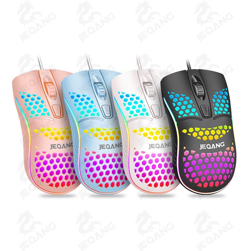 JM-G102 Honeycomb Shell Lightweight Optical Wired RGB Gaming Gaming Mouse | Shopee Malaysia