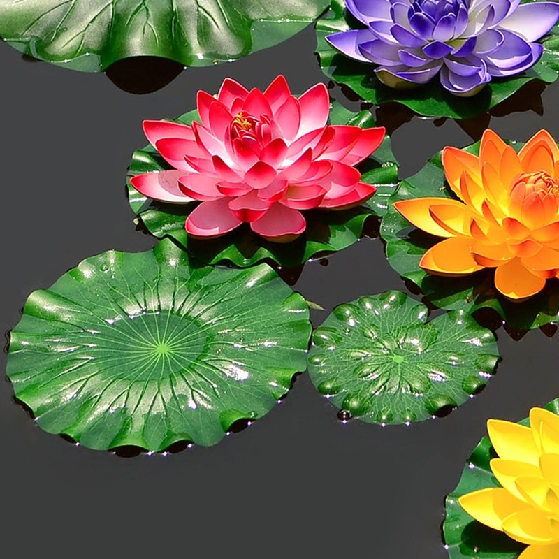 [ Featured ] Artificial Floating Lotus Flower - Lifelike Lotus Floral ...
