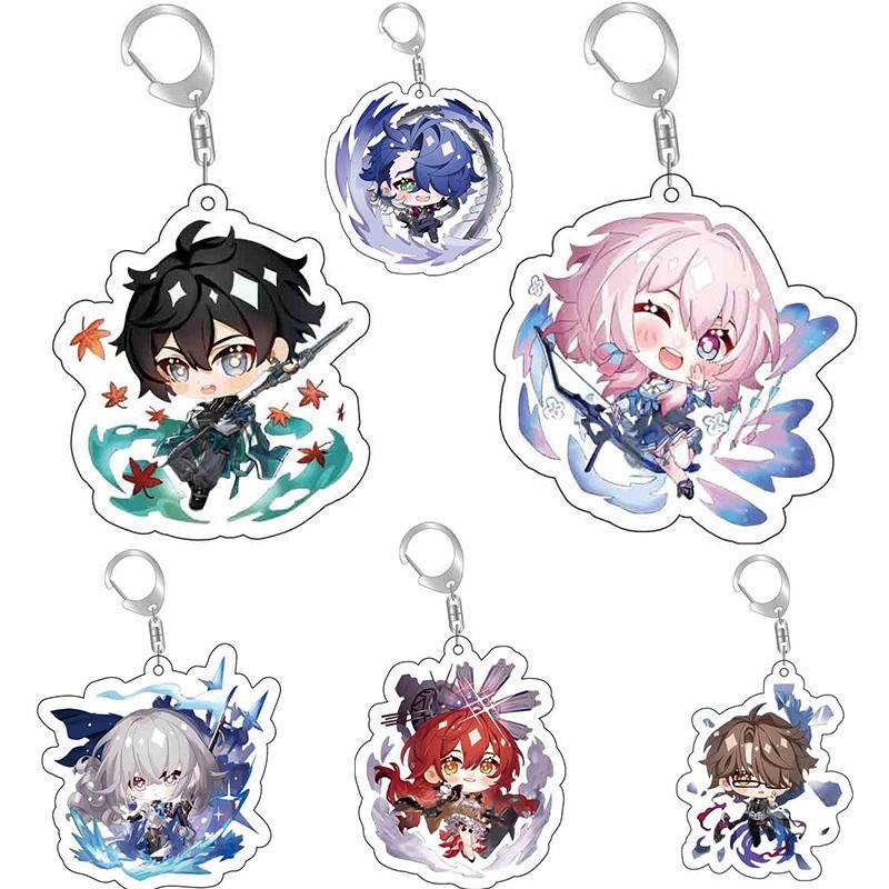 16 styles Game Honkai: Star Rail Keychain Dan Heng March 7th Bronya ...