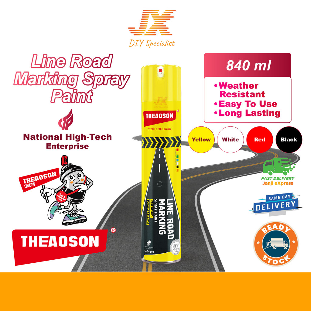 THEAOSON Road Marking Spray Paint Stripe Line Marking Road line Paint ...