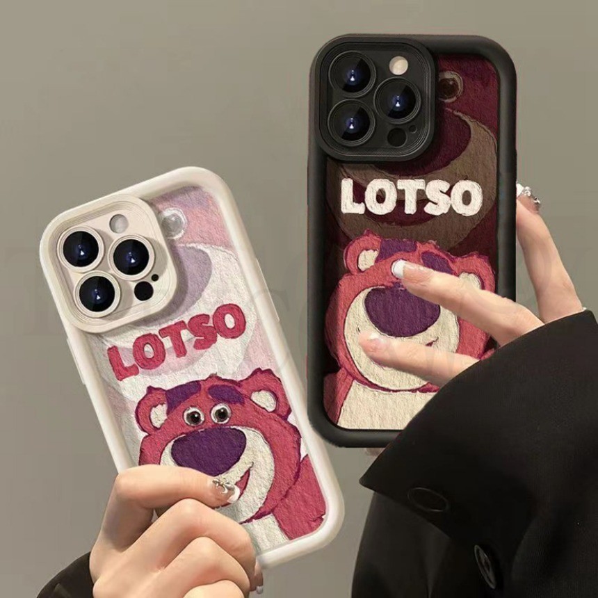 Cartoon Lotso Casing Compatible For iPhone 16 Pro Max 16 Plus14 13 12 ...