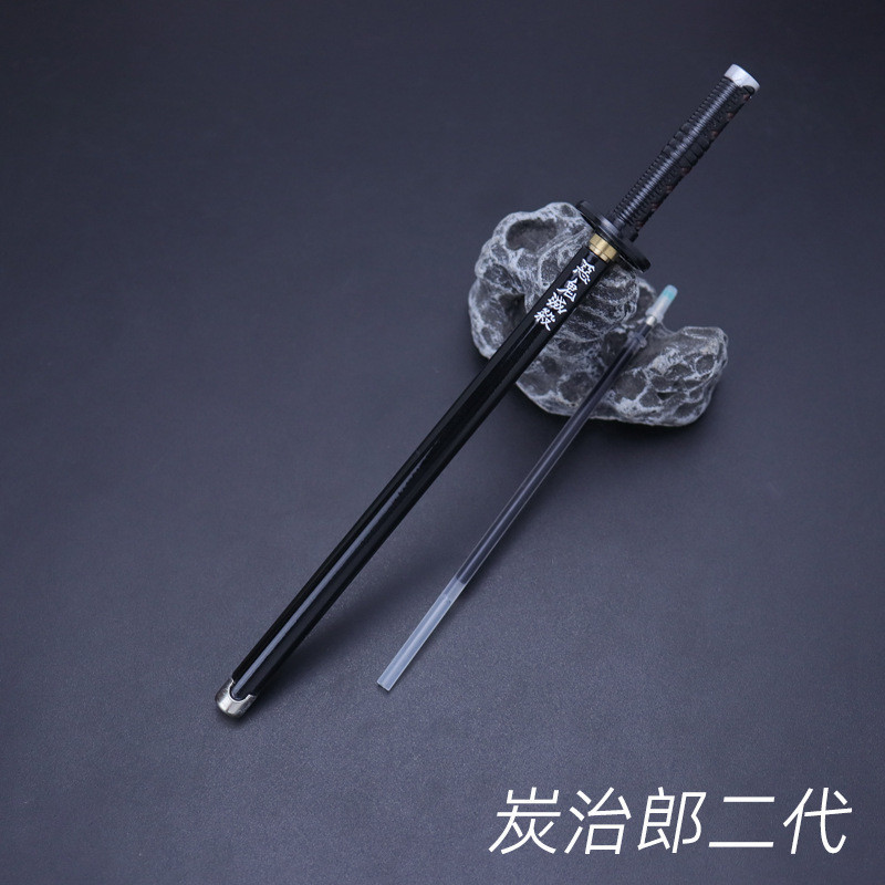 Japanese Demon Slayer Pen Sword Black Refill 0.5 Gel Pens Kimetsu No ...
