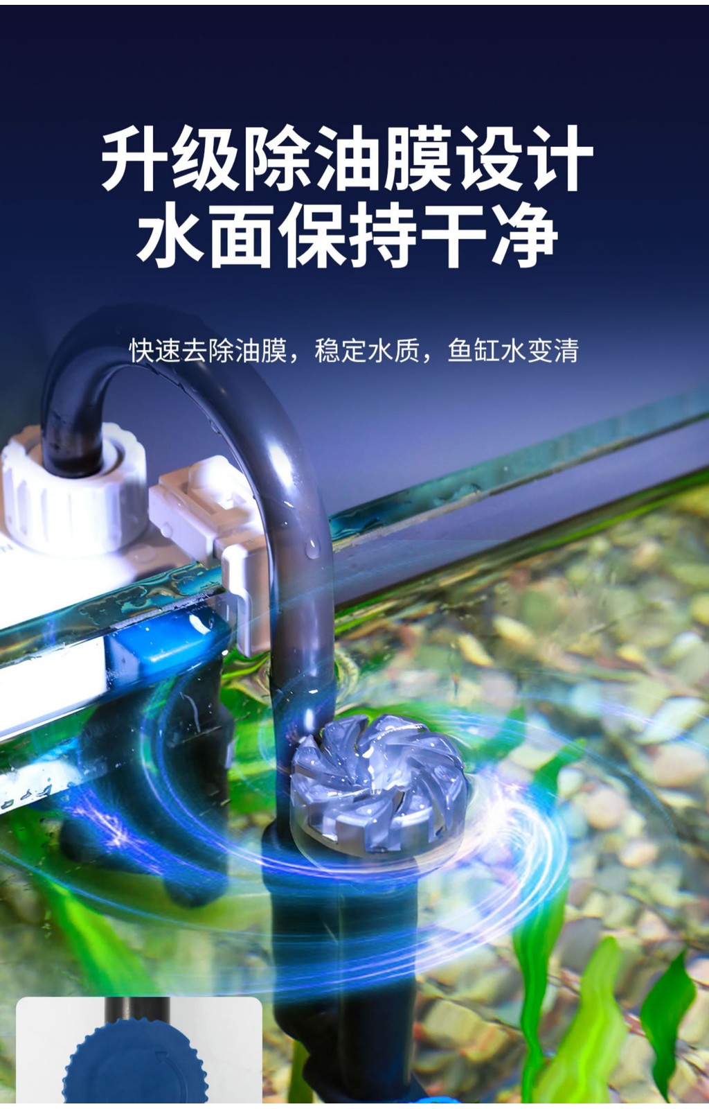 SUNSUN Aquarium Hanging HOB Filter with Sewage System YBF-500 YBF-600 ...