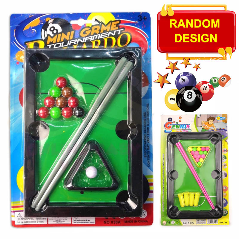 Mini Snooker Games Table Set Toys for kids Pool Table Billiard | Shopee ...