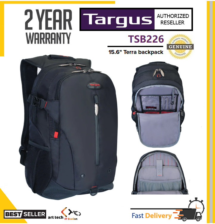 TARGUS BP15.6 INCH TERRA BACKPACK ( BLACK ) - Targus TSB226 | Shopee ...
