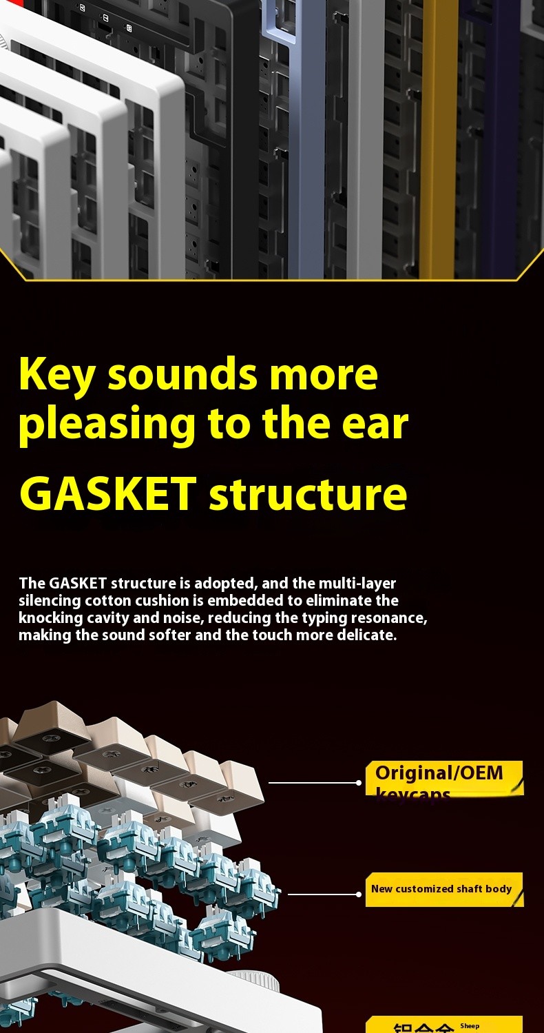 Leobog Hi75c Mechanical Keyboard Customized Hot Swappable Wireless ...