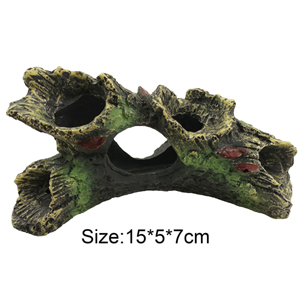 Resin Aquarium Decoration Fish Tank Escape Hole with Lifelike Caves for ...