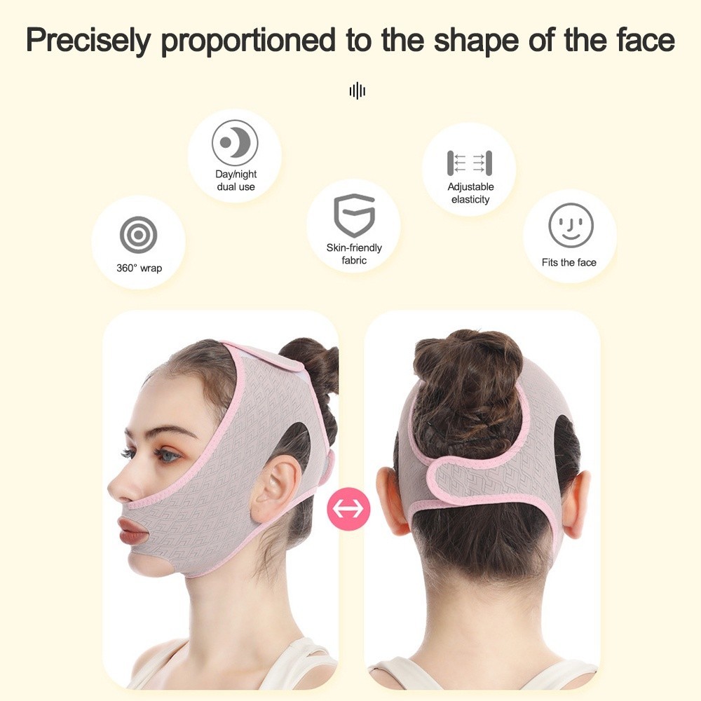 Reusable V Line Mask Facial Slimming Strap Double Chin Reducer Chin Up ...