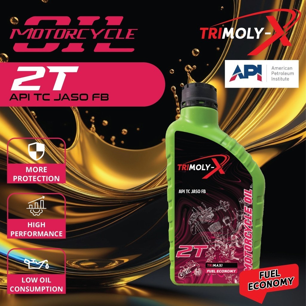 TRIMOLY-X TRIMOLYX 2T 1L 2 Stroke oil API TC JASO FB Motorcycle Engine ...