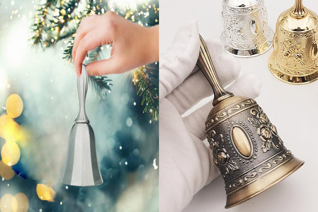 XZ Teacher Handheld Bell Restaurant Hand Bell Vintage Solid Hand Bell ...