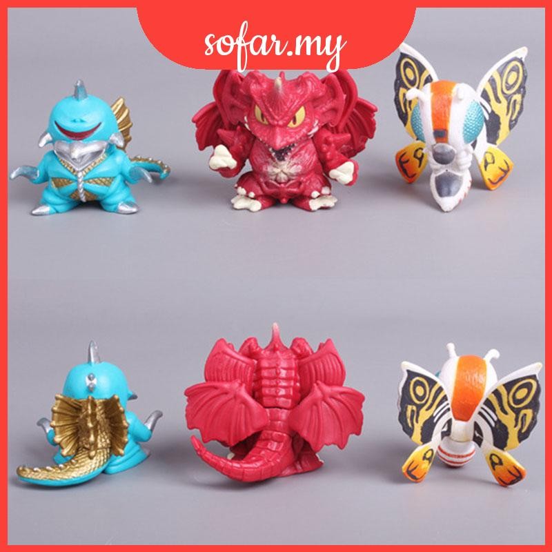 Godzilla Destoroyah Timeless Gigan Muto Mothra Chibi Movie 6 Toy ...