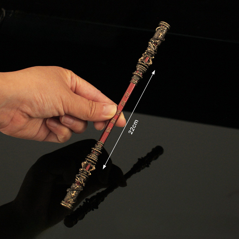 Monkey King 22CM Black Myth Wukong Game Peripheral All-metal Handicraft Ruyi Golden Cudgel ...