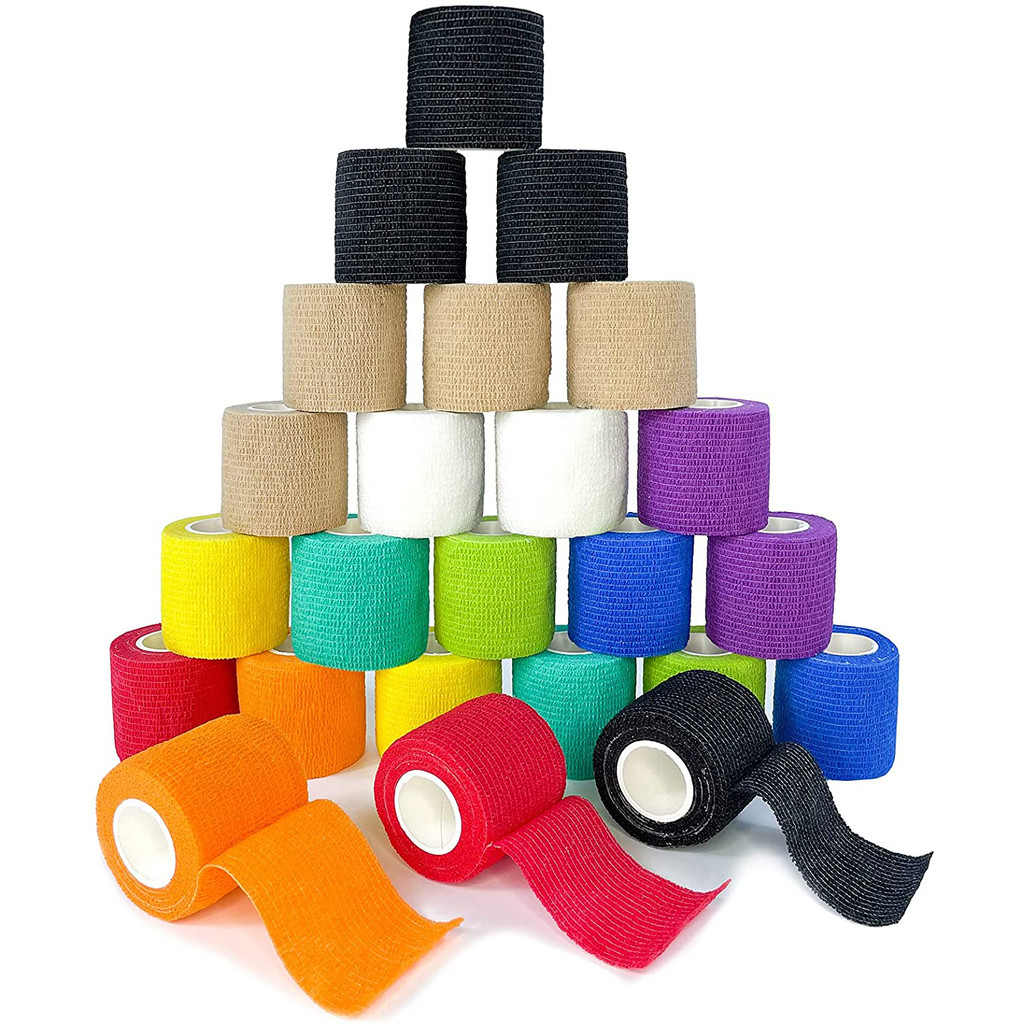 20 Pieces Sports Tape Vet Wrap Non-Woven First Aid Tape, Injury, Wrist ...