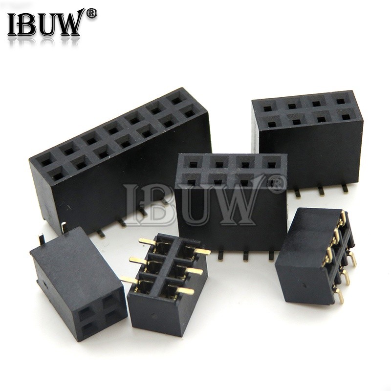 Smt Dual Row PCB Board Connector Socket Female 2.54mm 2*2 3 4 6 10 12 ...
