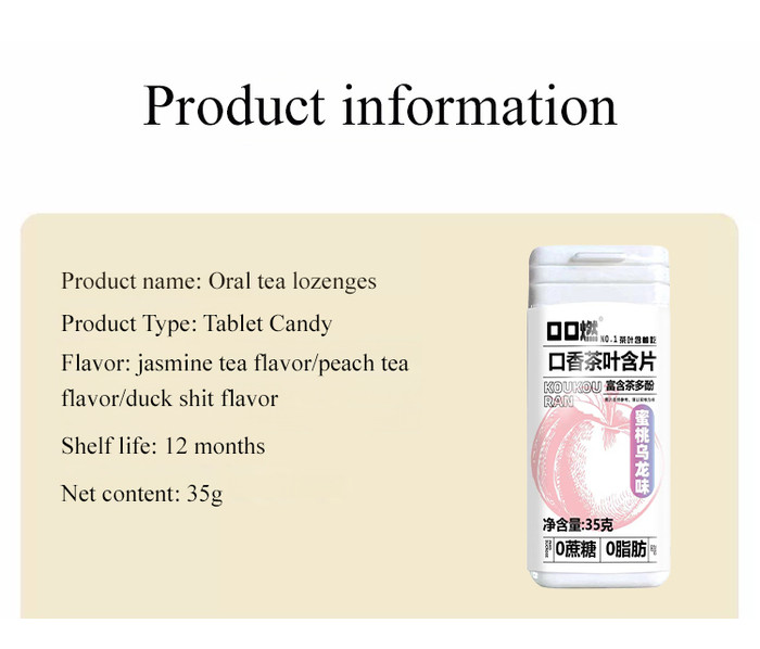 [Long Lasting Prevent Bad Breath/Clean Mouth]Fresh Breath Tea Tablets ...