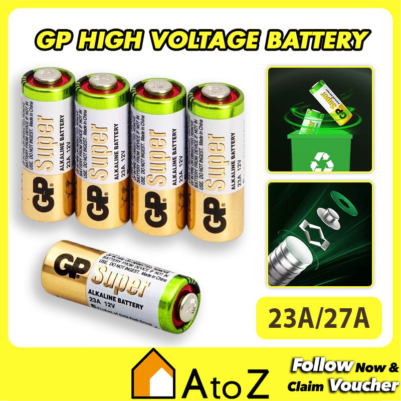 Super Alkaline Battery GP High Voltage Super Heavy Duty 23A/27A No Lead Added Battery Eco ...