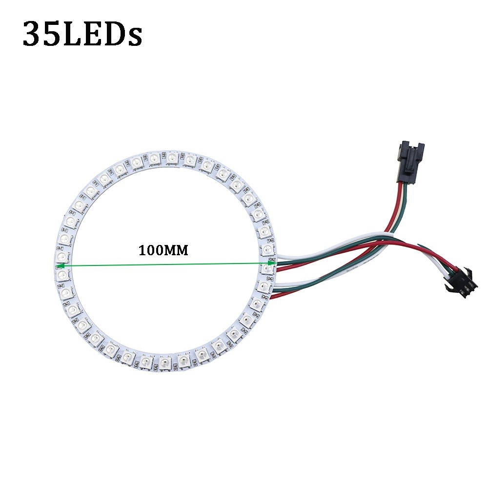 Xnbada DC5V Addressable WS2812B pixel Ring 8 12 16 24 35 45 128 LEDs ...